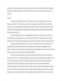 Tangerine By Edward Bloor Erik Fisher